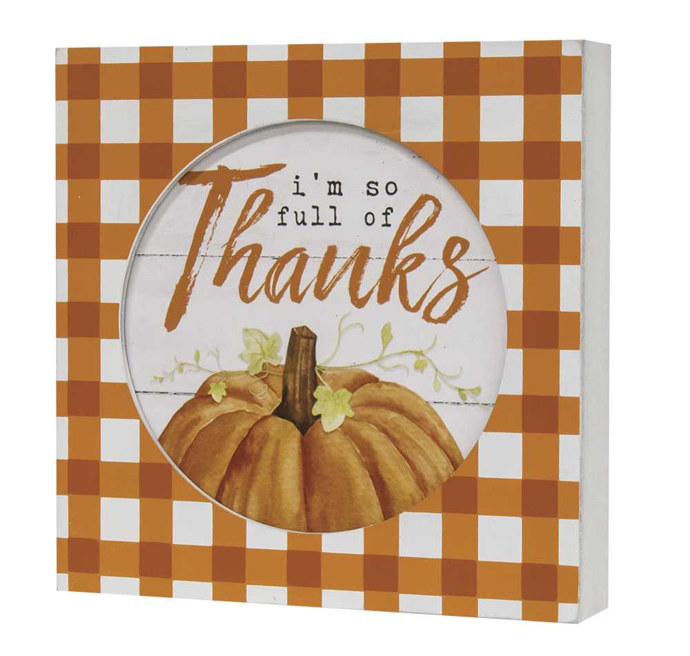 Full of Thanks Box Sign – Farmabilia