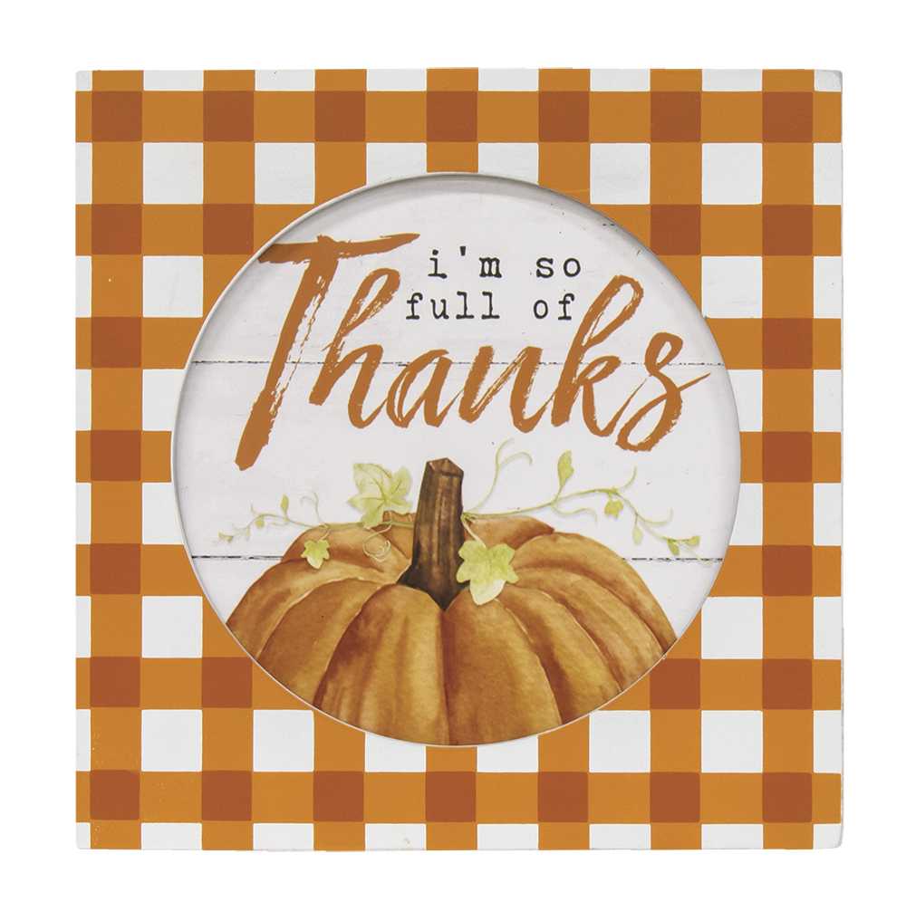 Full of Thanks Box Sign – Farmabilia