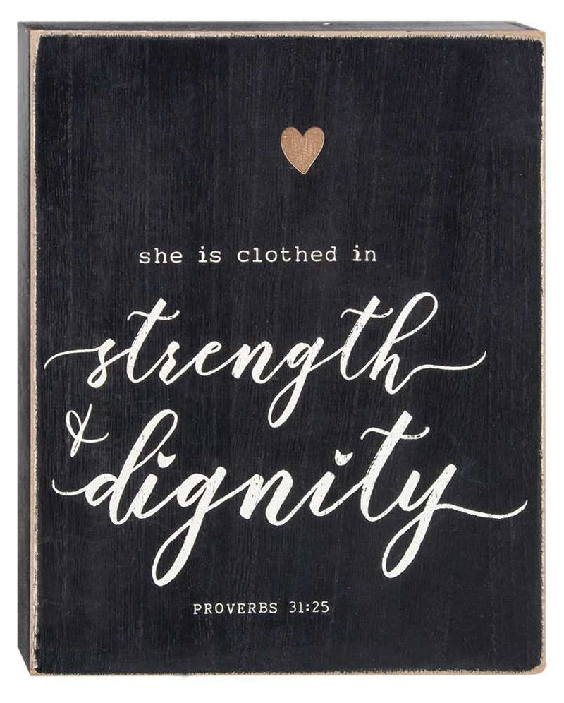 Strength & Dignity Box Sign – Farmabilia