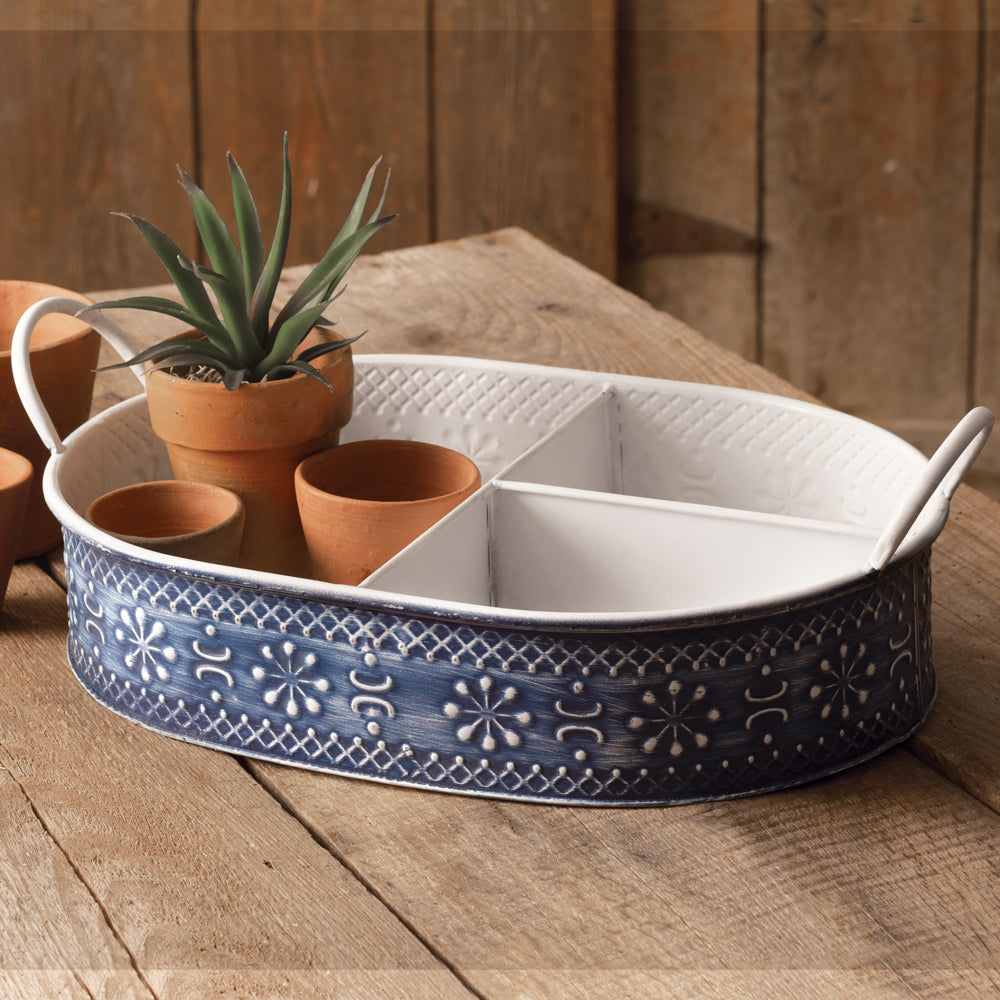 Navy Blue Floral Organizer – Farmabilia