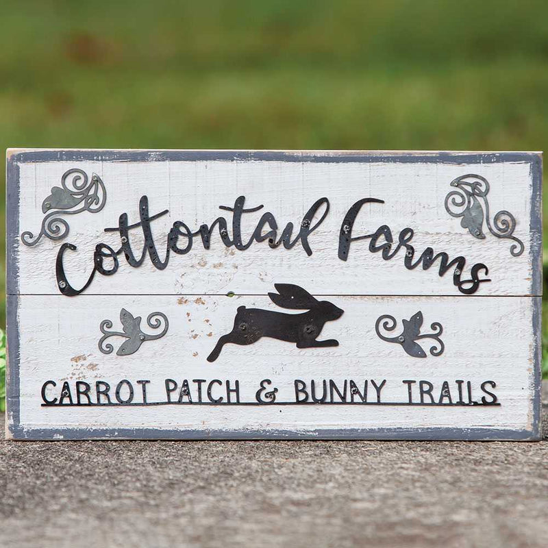 Cottontail Farms Wood Sign – Farmabilia