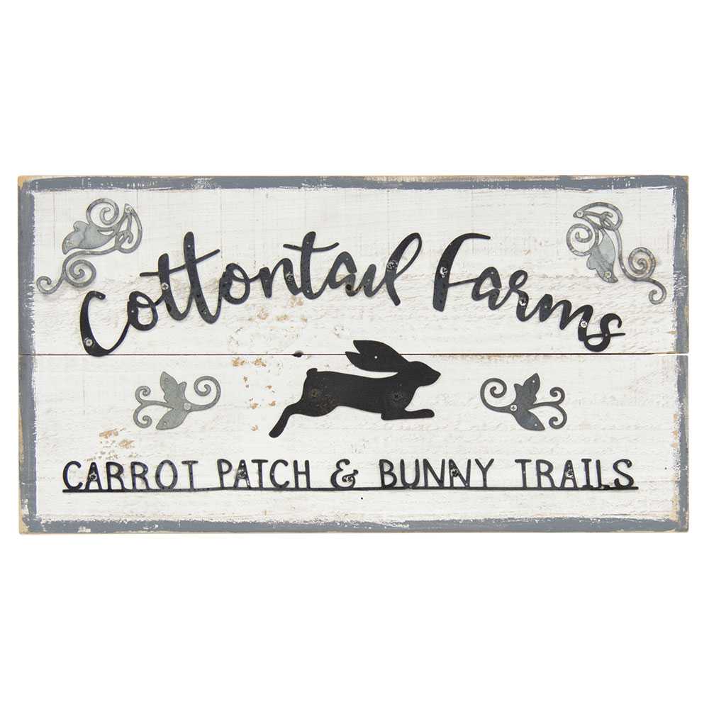 Cottontail Farms Wood Sign – Farmabilia