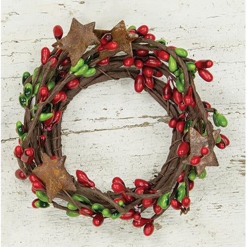 Pip Berry Ring With Stars - Red and Green - 2" – Farmabilia