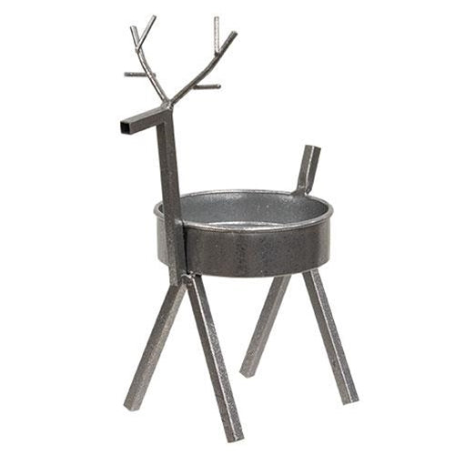 Galvanized Metal Reindeer Candle Holder – Farmabilia