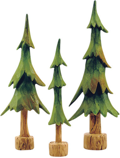 Resin Pine Trees (Set of 3) – Farmabilia