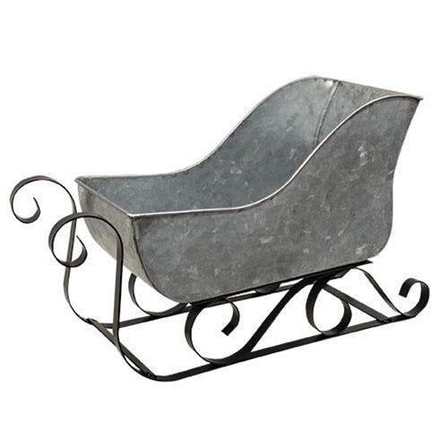Galvanized Metal Sleigh – Farmabilia